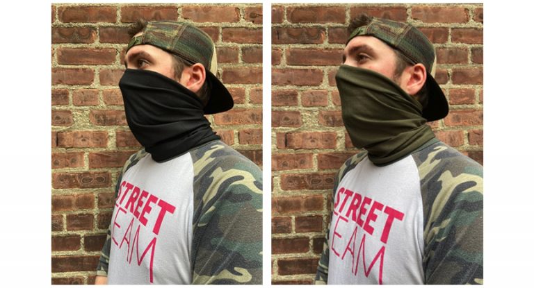 SA Company Face Shields in New York City - Street Team